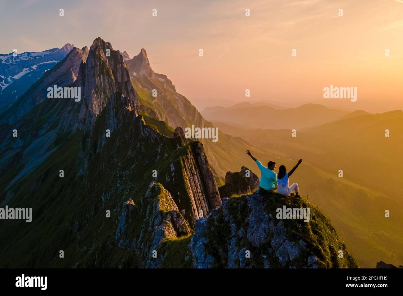 Schaeffler Gebirgskamm schweizer Alpstein, Appenzell Schweiz, ein ...