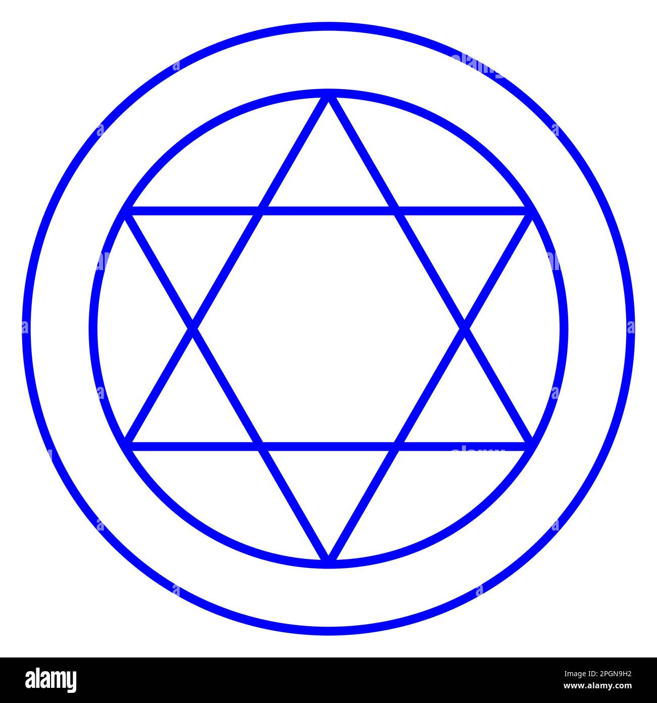 Two equilateral triangle Stock-Vektorgrafiken kaufen - Alamy