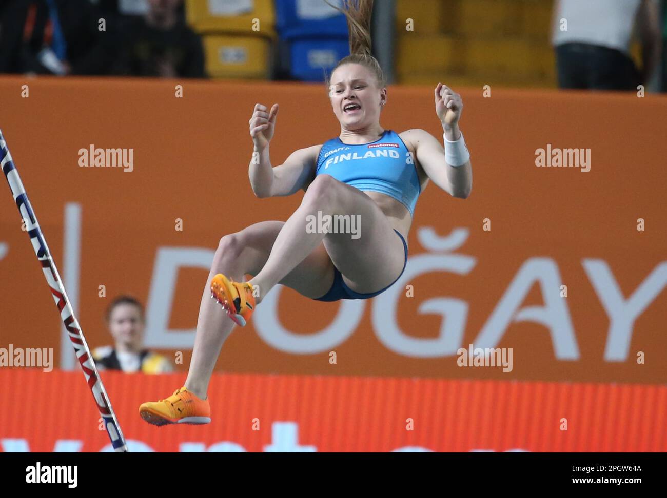 Wilma MURTO aus Finnland – Pole Vault Women Final anlässlich der ...