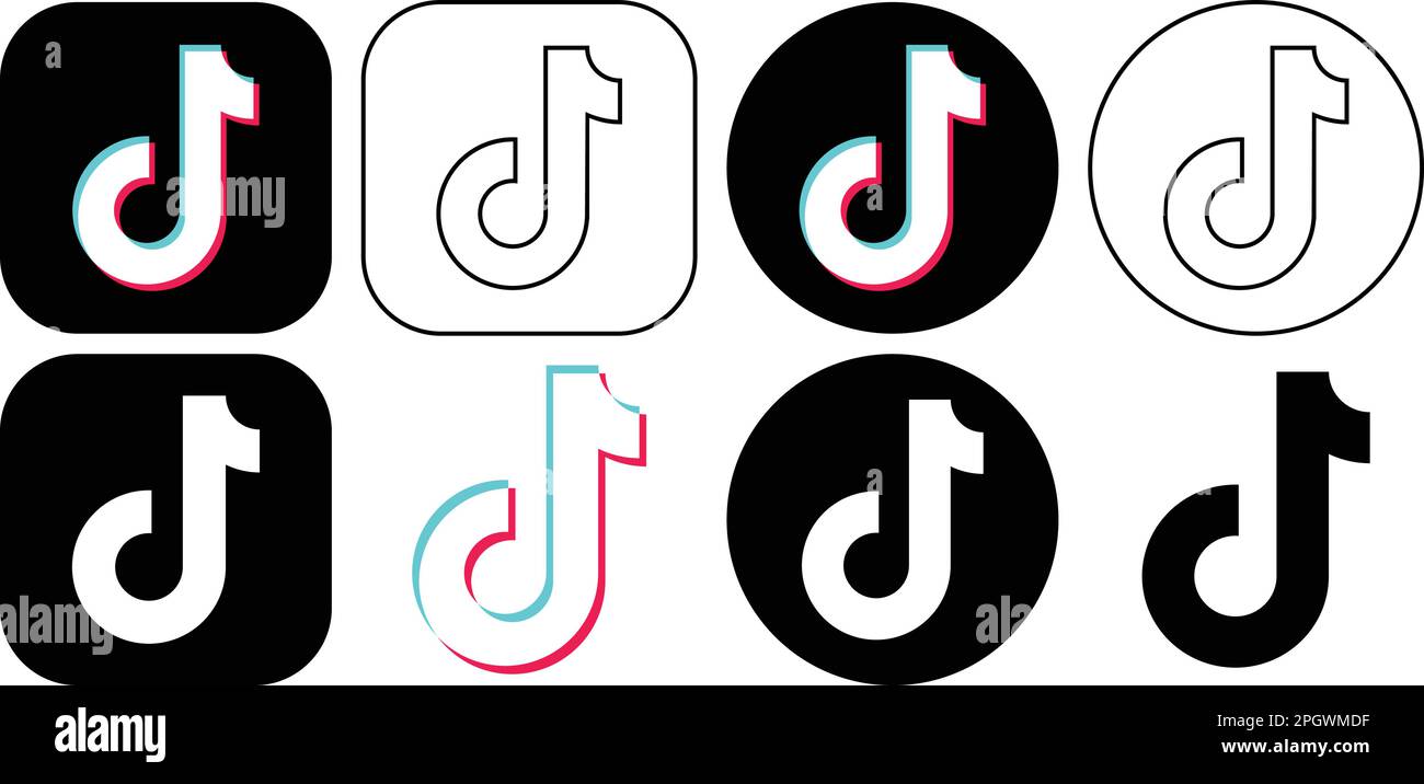 Tiktok logo symbol Stock-Vektorgrafiken kaufen - Seite 2 - Alamy