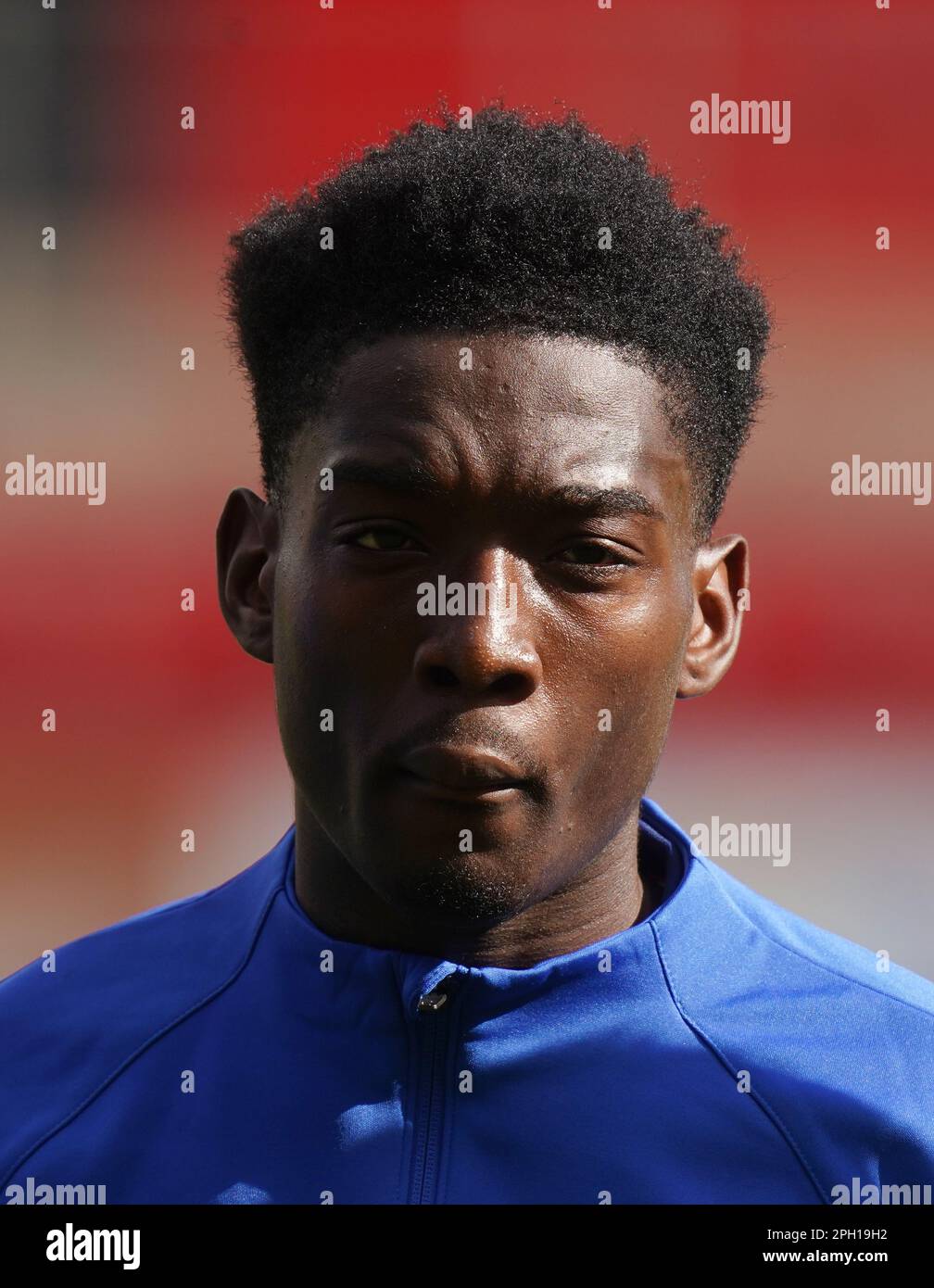 Amario Cozier-Duberry von England U37 während des Qualifikationsspiels ...