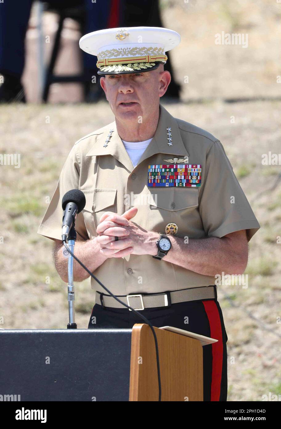 General David H. Berger, Commandant of the U.S. Marine Corps, attends a ...