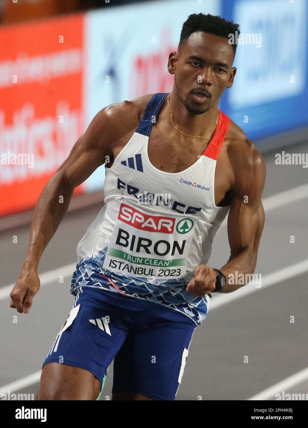 Gilles BIRON of France 400m Men Semi-Final während der European Athletics Indoor Championships ...