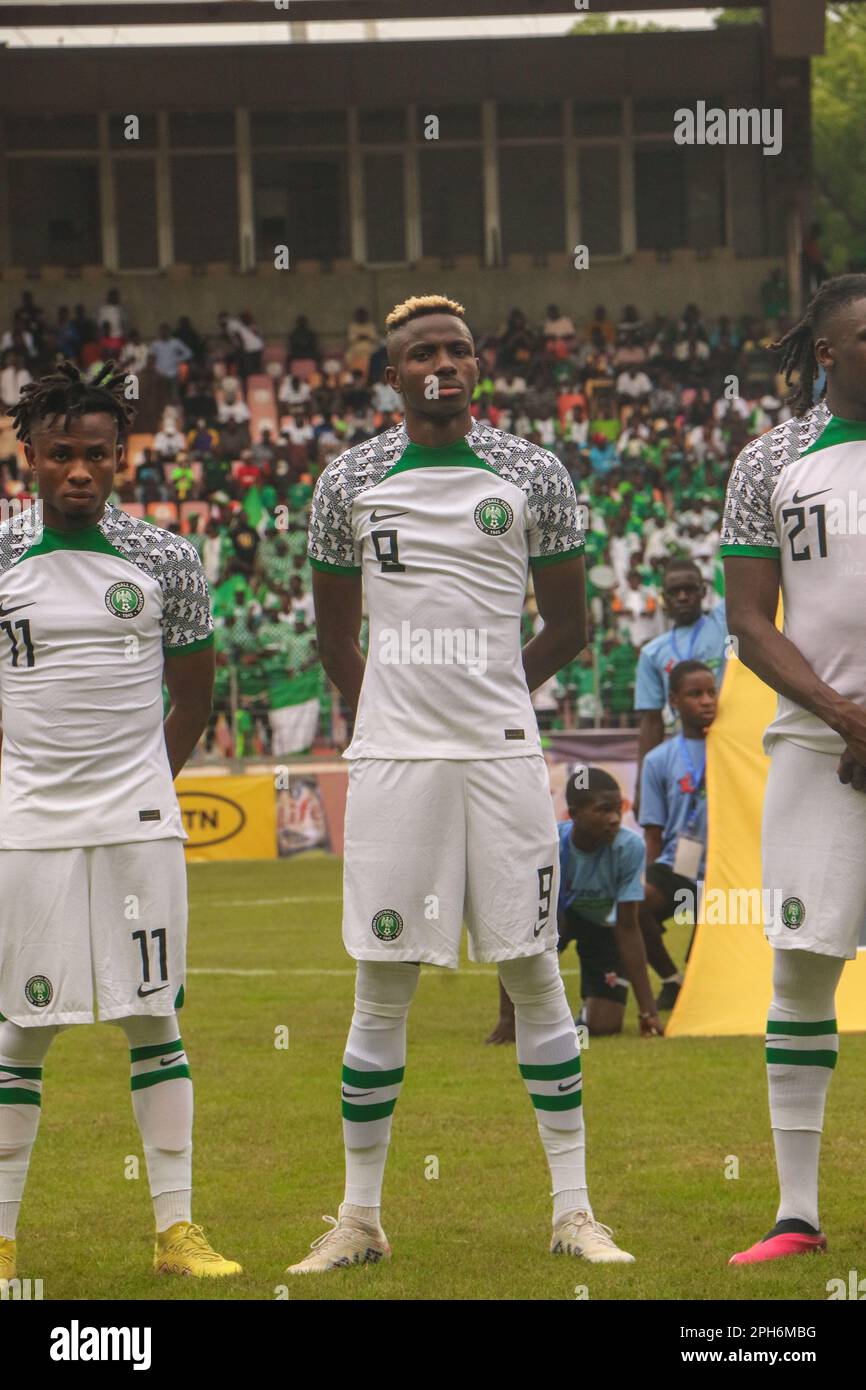 Nigerias Spiel „Super Eagles vs Guinea Bissau“ während der Qualifizierungen des Africa Cup of ...