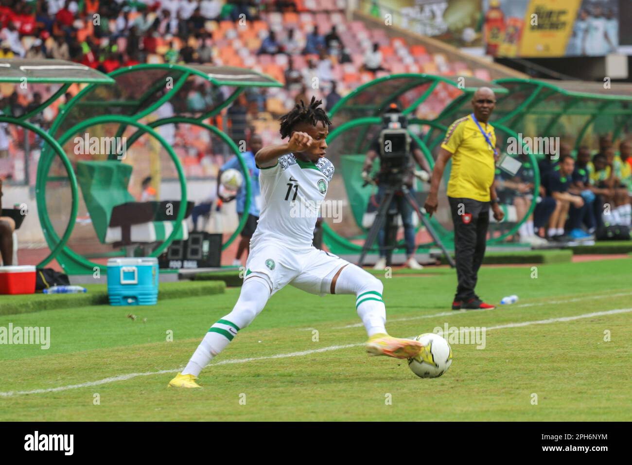 Nigerias Spiel „Super Eagles vs Guinea Bissau“ während der Qualifizierungen des Africa Cup of ...