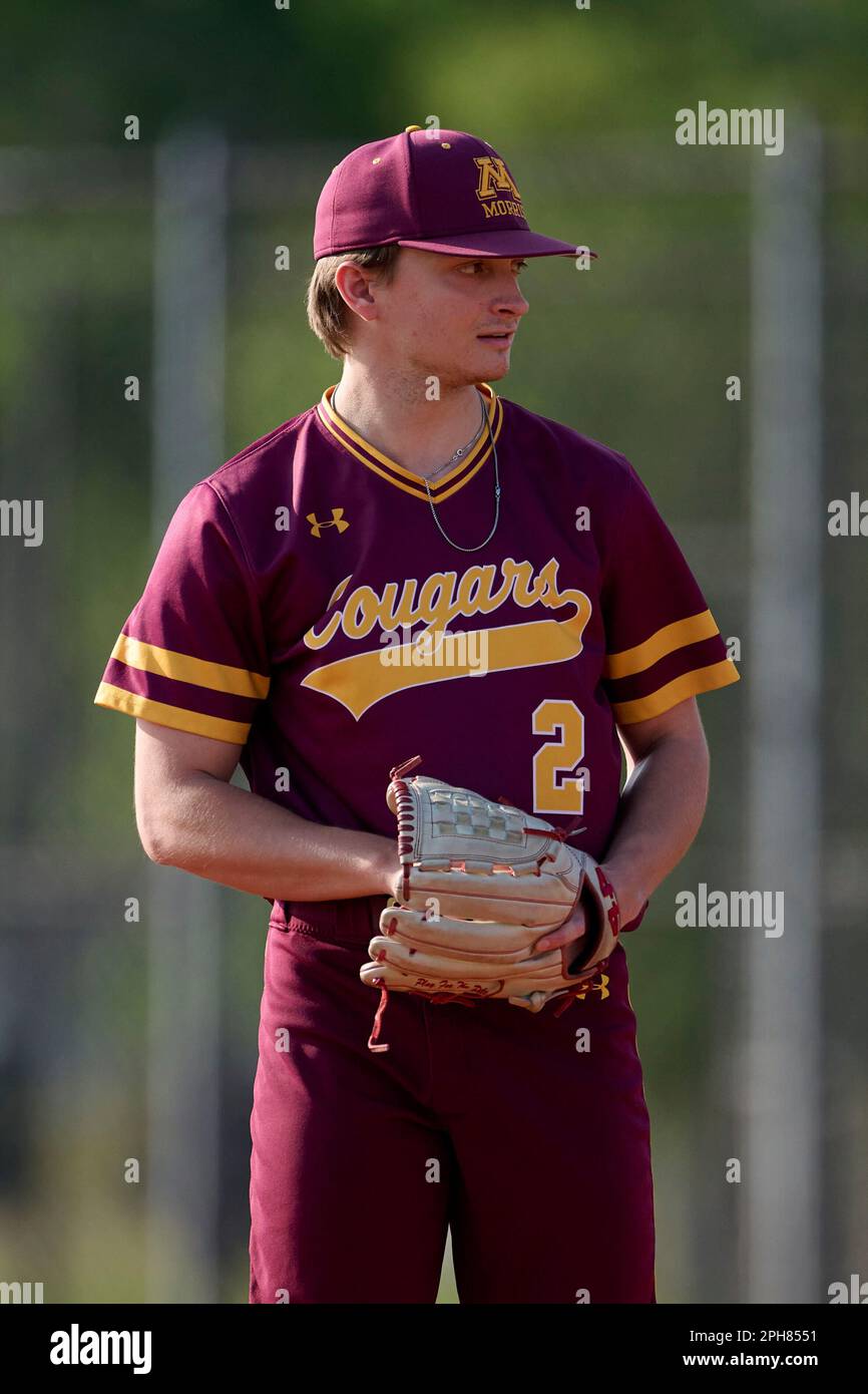 Minnesota Morris Cougars pitcher Brian Vanyo (2) during an NCAA ...