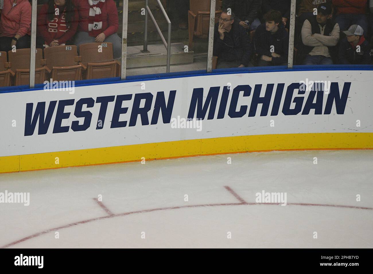 MANCHESTER, NH - MARCH 25: A general view of Western Michigan on the ...