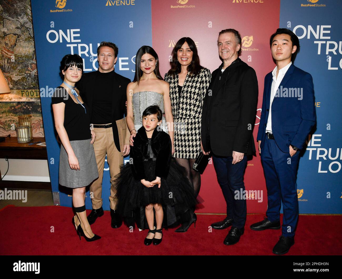 Oona Yaffe, left, Luke Bracey, Phillipa Soo, Oceana Matsumoto, Michaela Conlin, Michael O'Keefe ...