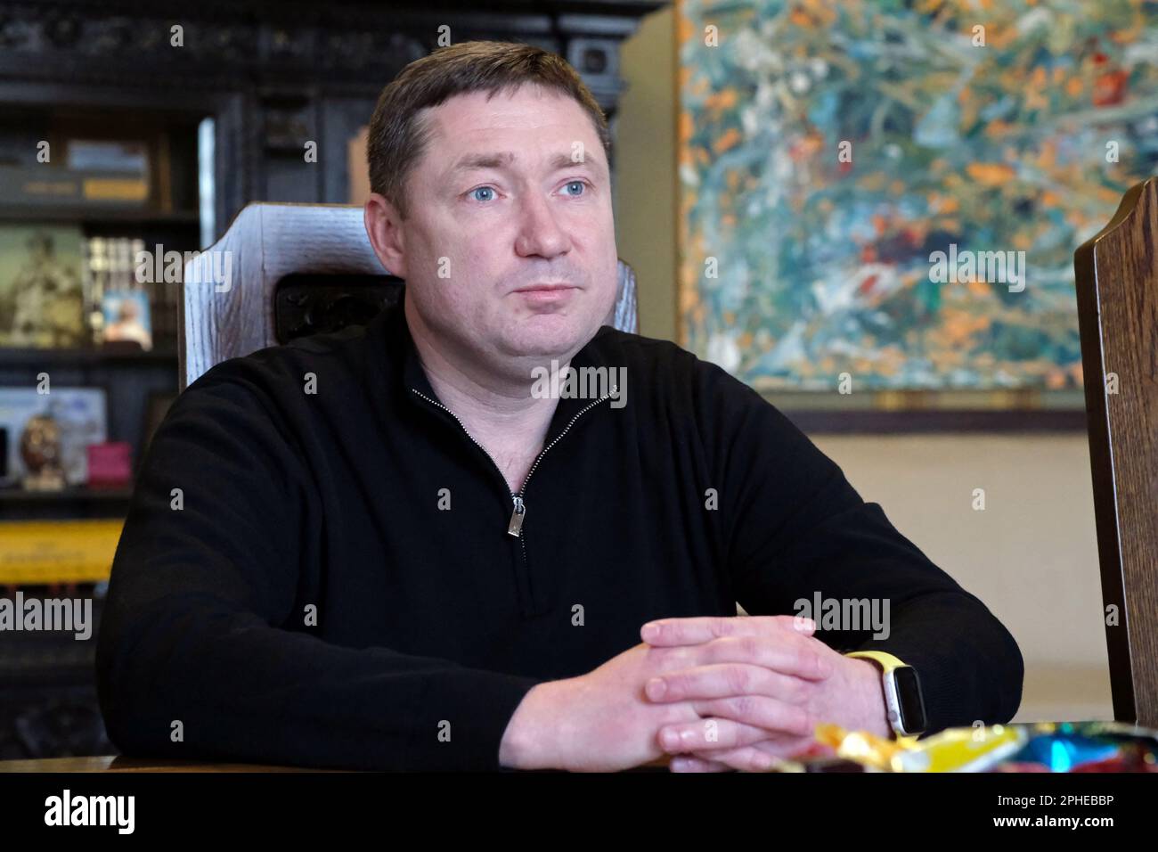 LEMBERG, UKRAINE - 10. MÄRZ 2023 - Leiter der ...