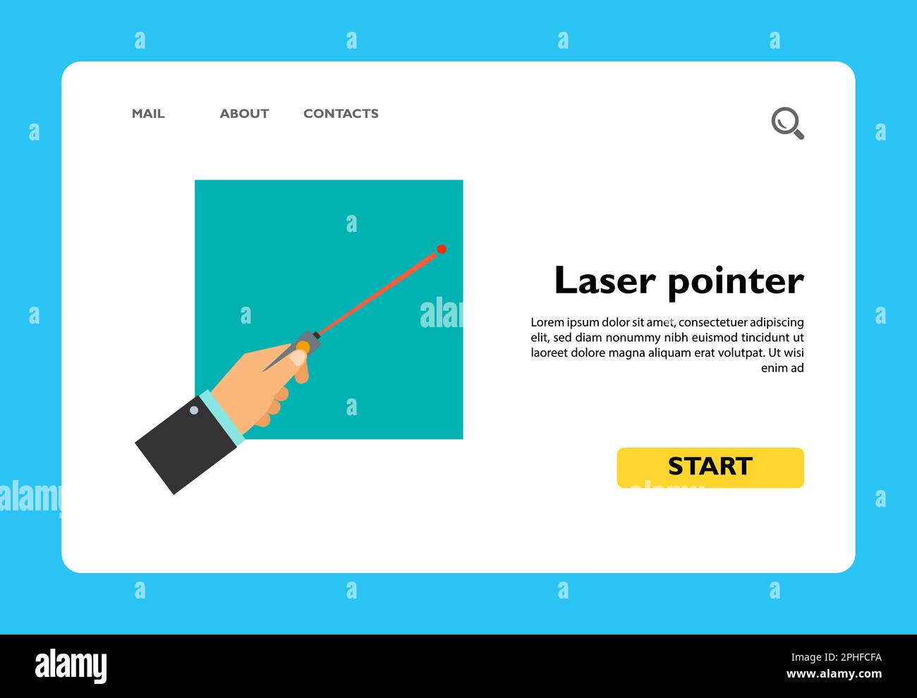 Laser pointer Stock-Vektorgrafiken kaufen - Alamy