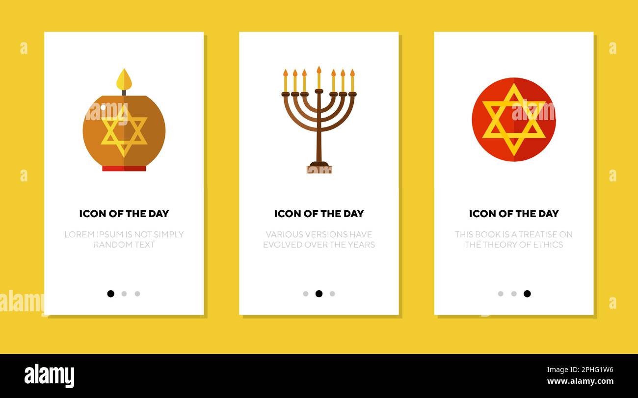 Judentum religion jüdisch symbole satz vektor Stock-Vektorgrafiken ...
