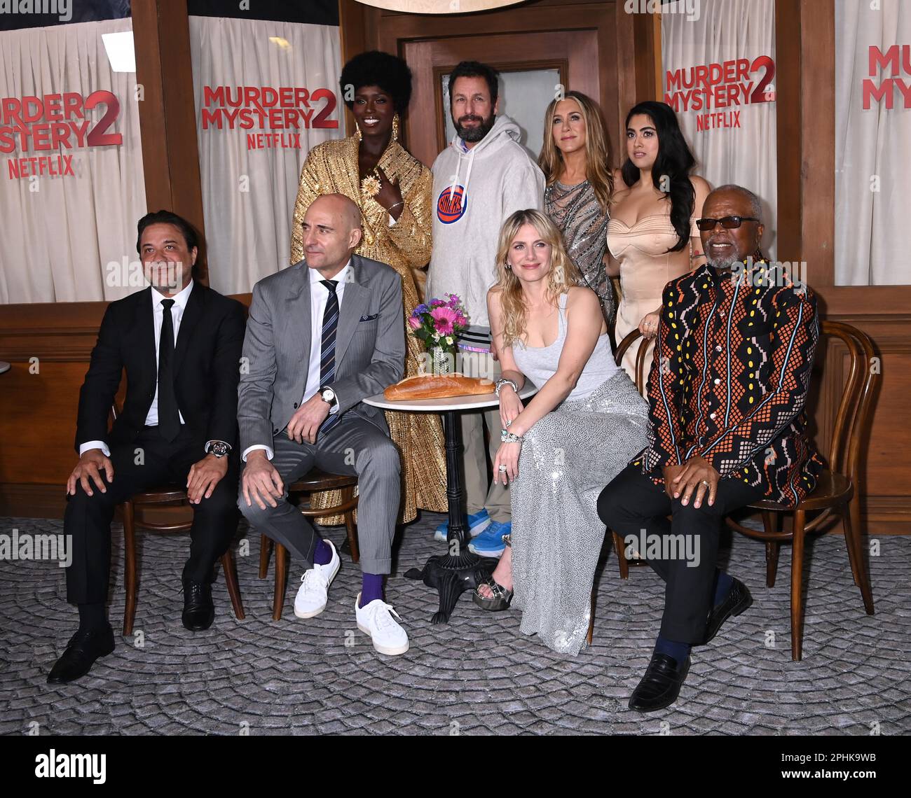 Westwood, Kalifornien. 28. März 2023, Enrique Arce, Jodie Turner-Smith ...