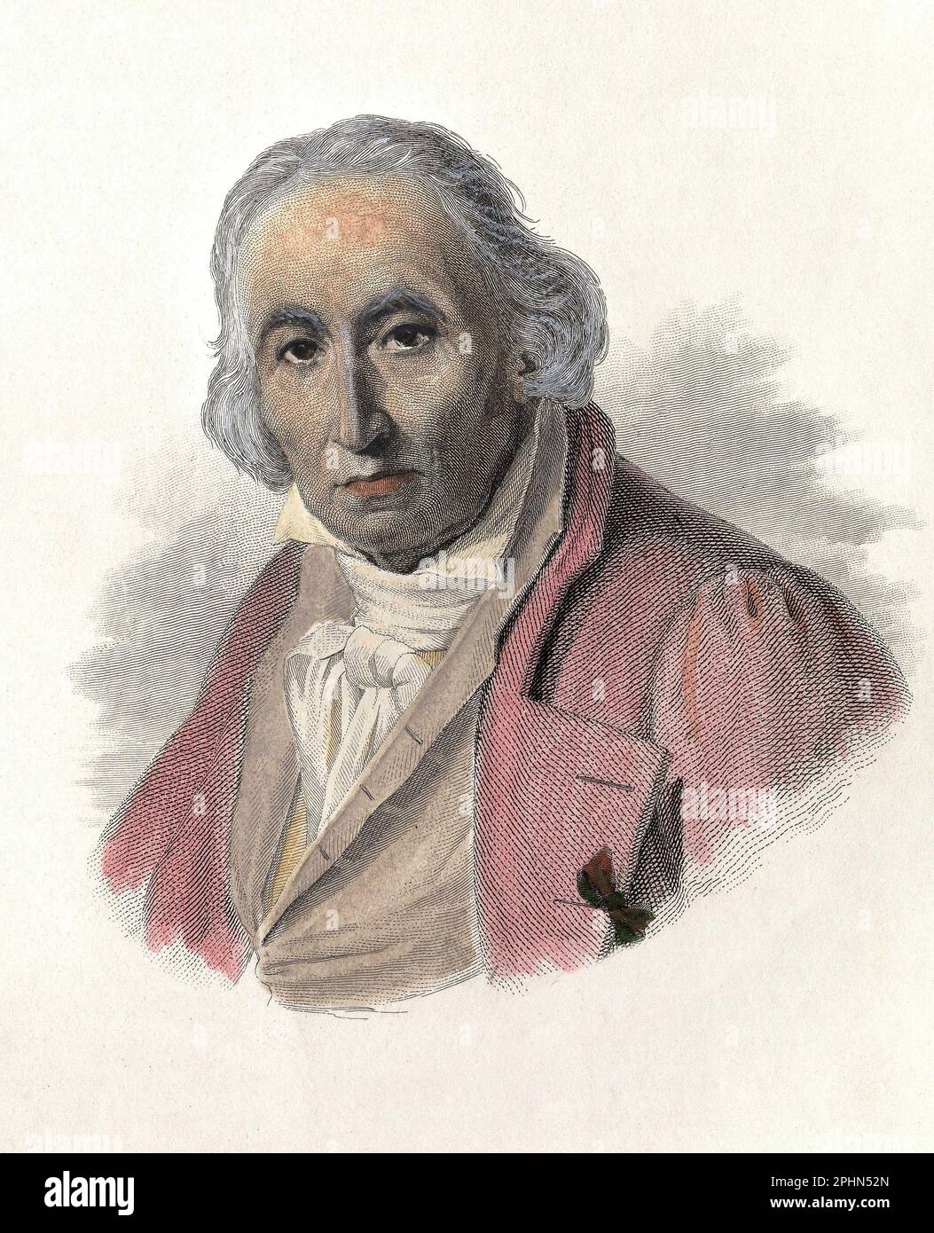 Portrait de Joseph-Marie Jacquard (1752-1834), mecanicien francais ...