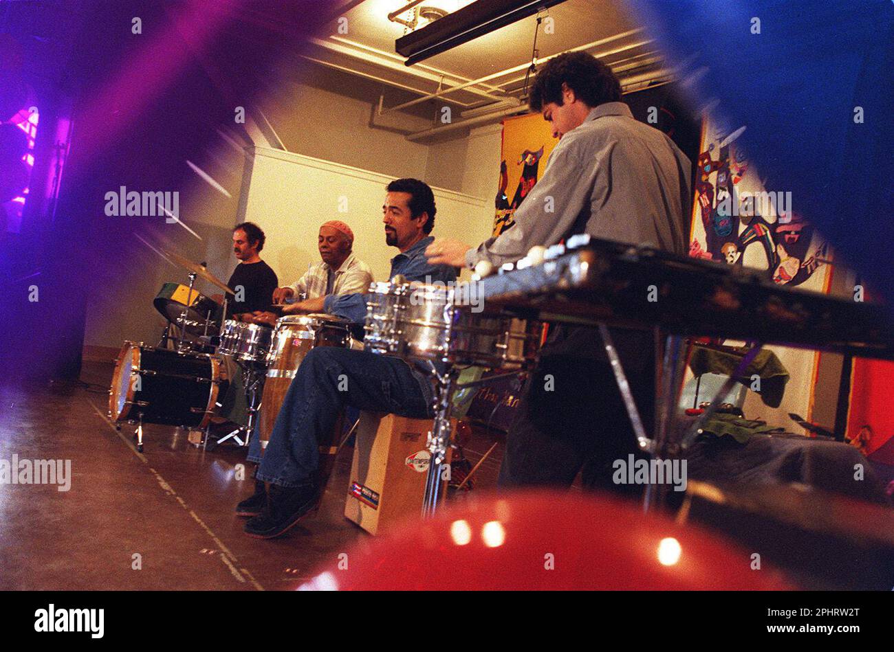 PICBOX6-C-22MAR00-MN-LS ---- From left: Steel pan expert Jeff Narrell ...