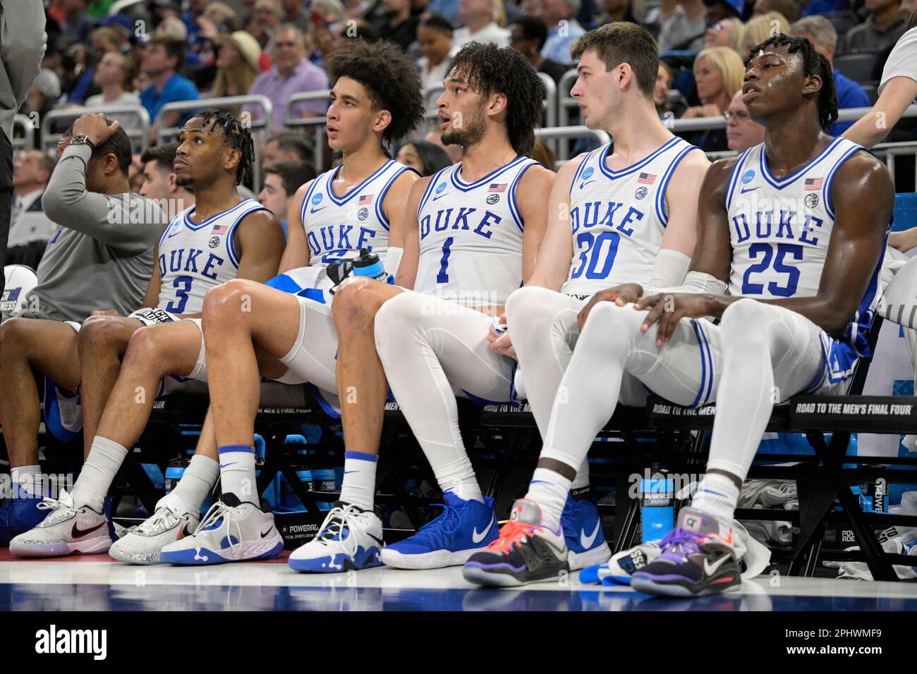 Duke guard Jeremy Roach (3), guard Tyrese Proctor (5), center Dereck ...