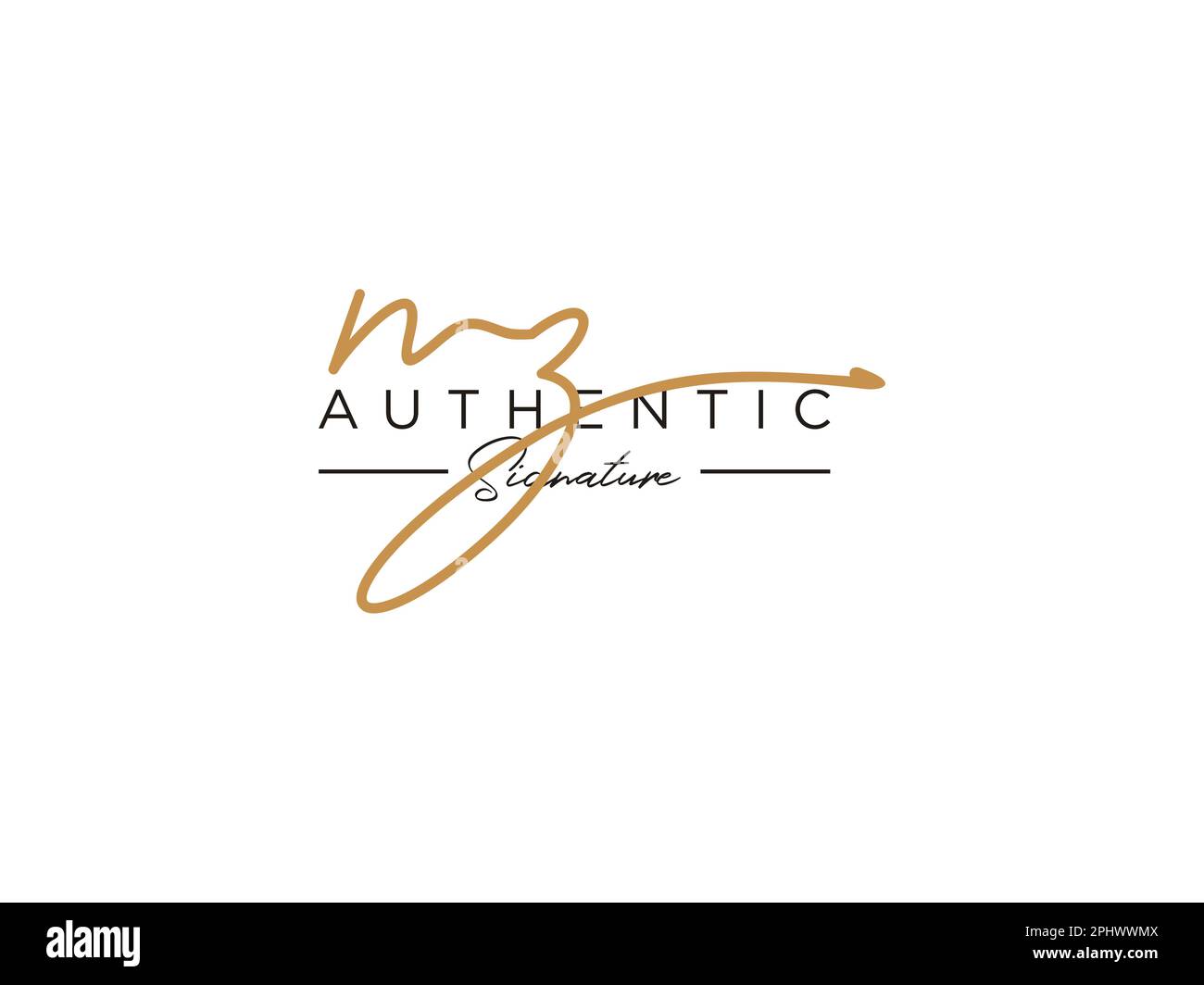 Mz signatur Stock-Vektorgrafiken kaufen - Alamy