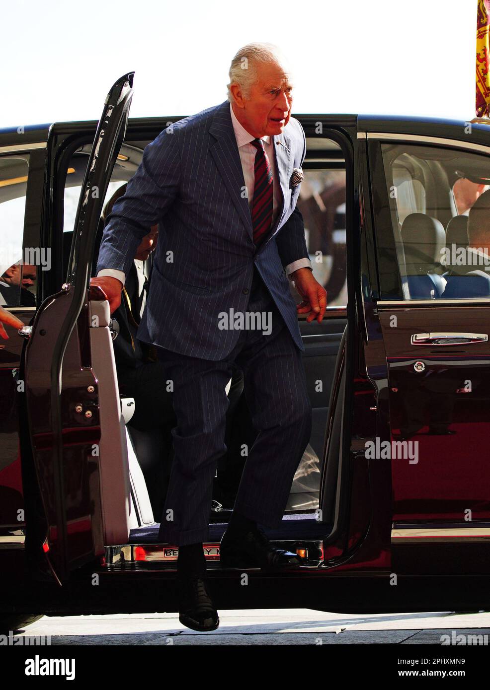 König Karl III. Kommt zu einem Besuch im deutschen Kanzleramt in Berlin ...