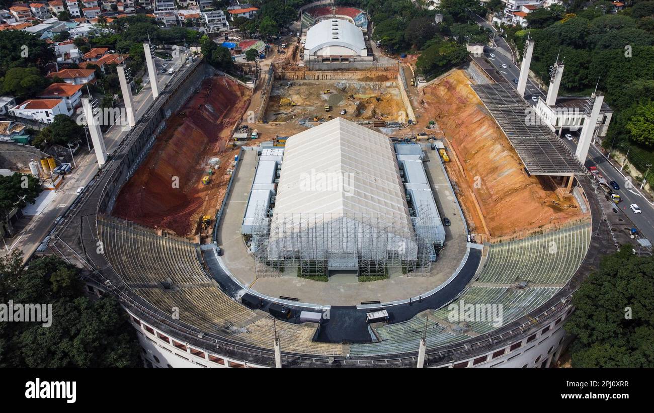 SP - SAO PAULO - 03/30/2023 - PACAEMBU STADIUM, RENOVATIONS - The ...