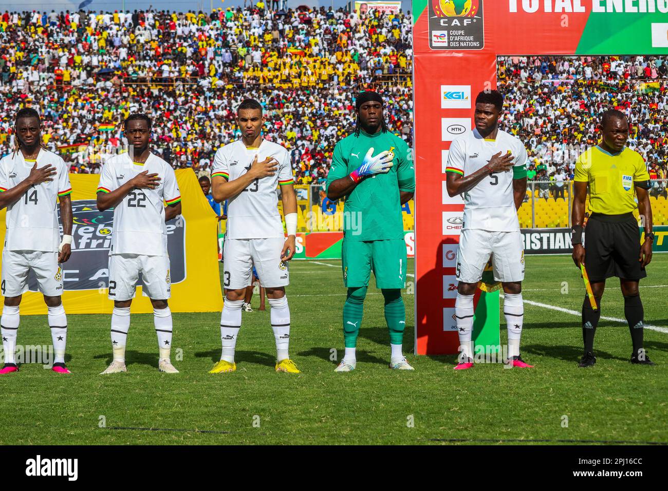 Das Ghana-Team bei den Qualifizierungen des Africa Cup of Nations 2023 ...