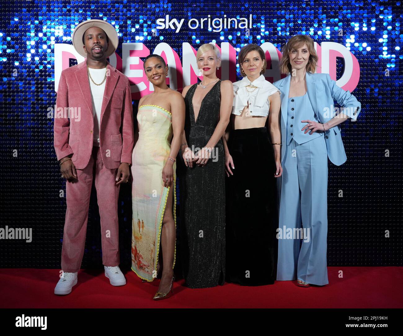 (Von links nach rechts) Kiell Smith-Bynoe, Freema Agyeman, Lily Allen ...