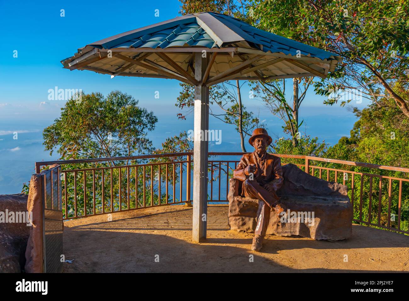 Haputale, Sri Lanka, 30. Januar 2022: Statue von Sir Thomas Lipton am ...