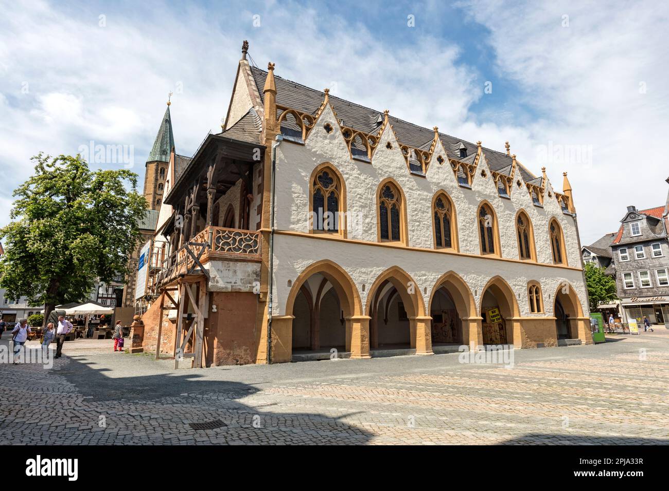 Rathaus im gotischen Stil ein Rathaus aus aus dem 16. Jahrhundert am ...