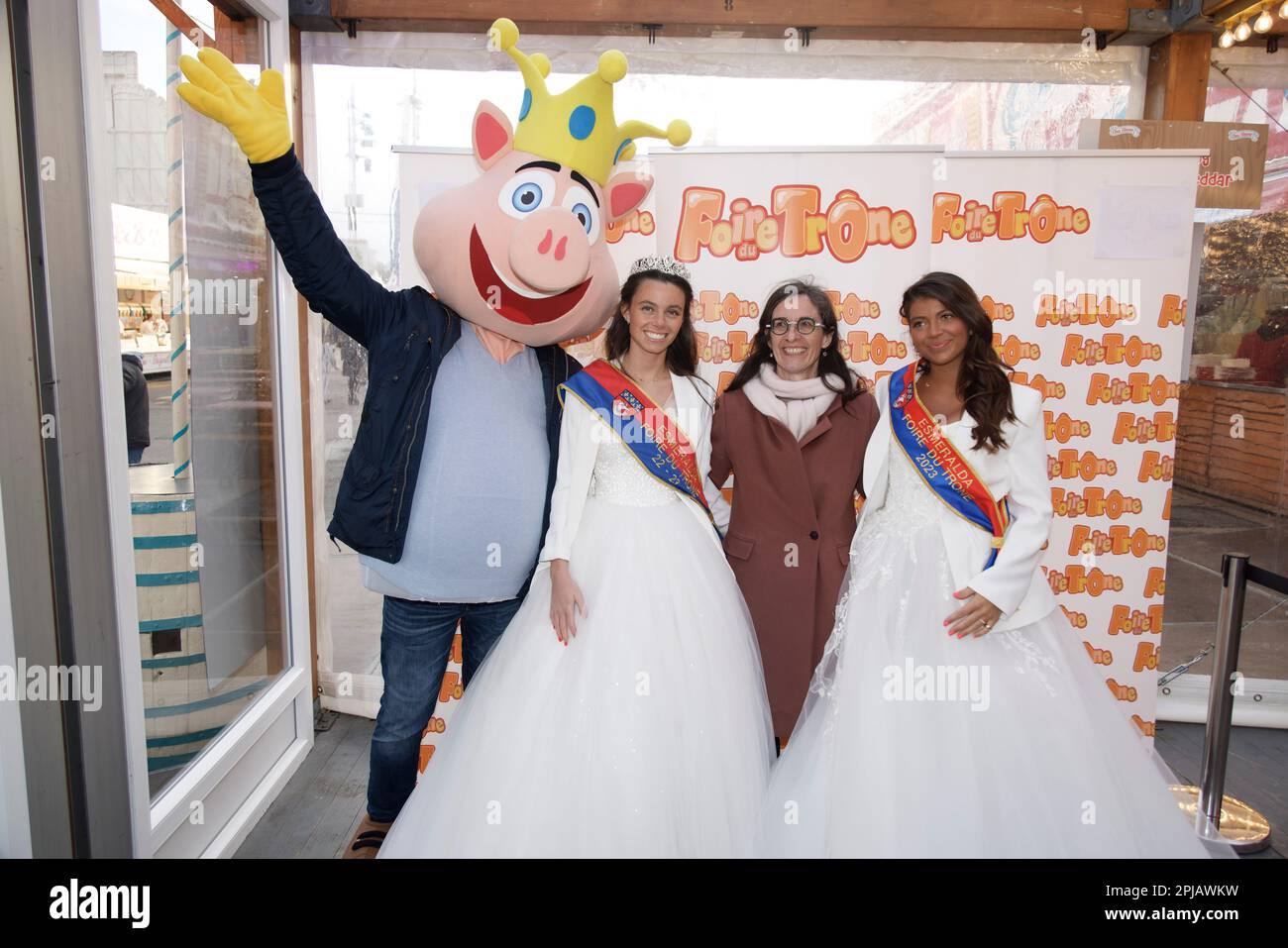 Paris, Frankreich. 31. März 2023. Troni, Miss Foire du Trone Esmeralda ...