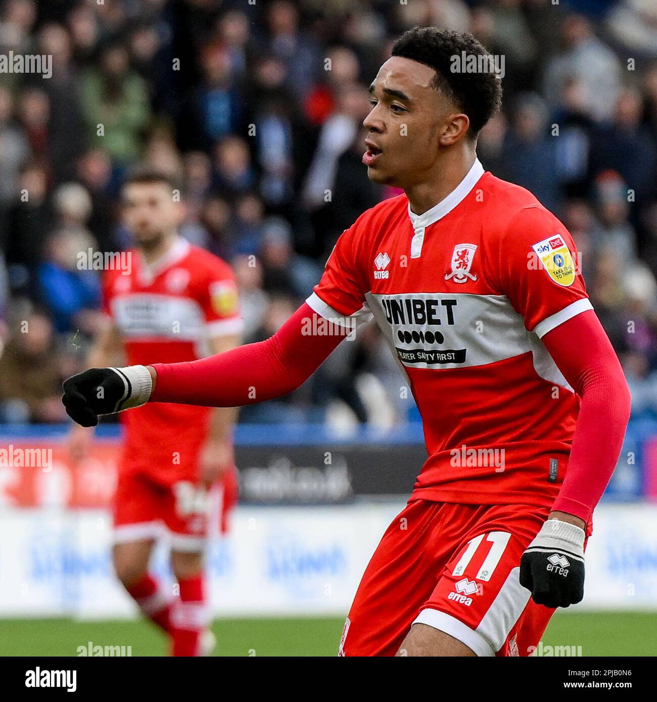 Aaron Ramsey #11 of Middlesbrough während des Sky Bet Championship ...