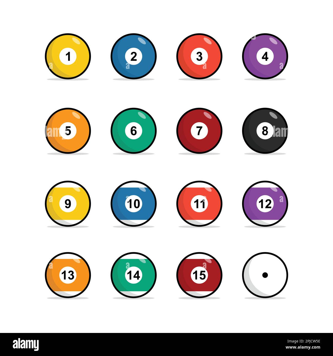 8 ball pool symbol Stock-Vektorgrafiken kaufen - Alamy