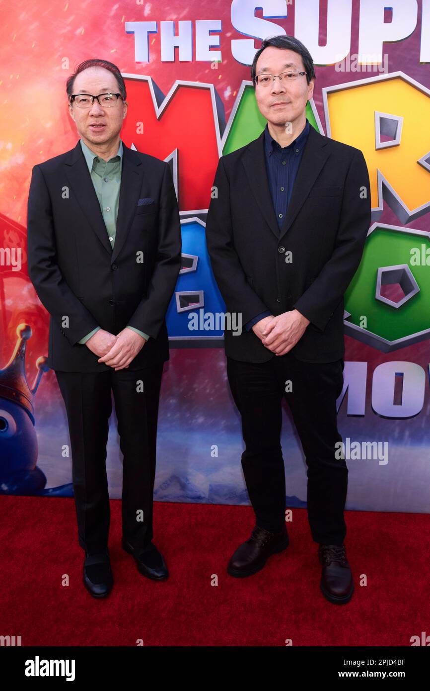 Takumi Kawagoe, left, and Kaji Kondo arrive at the premiere of "The ...