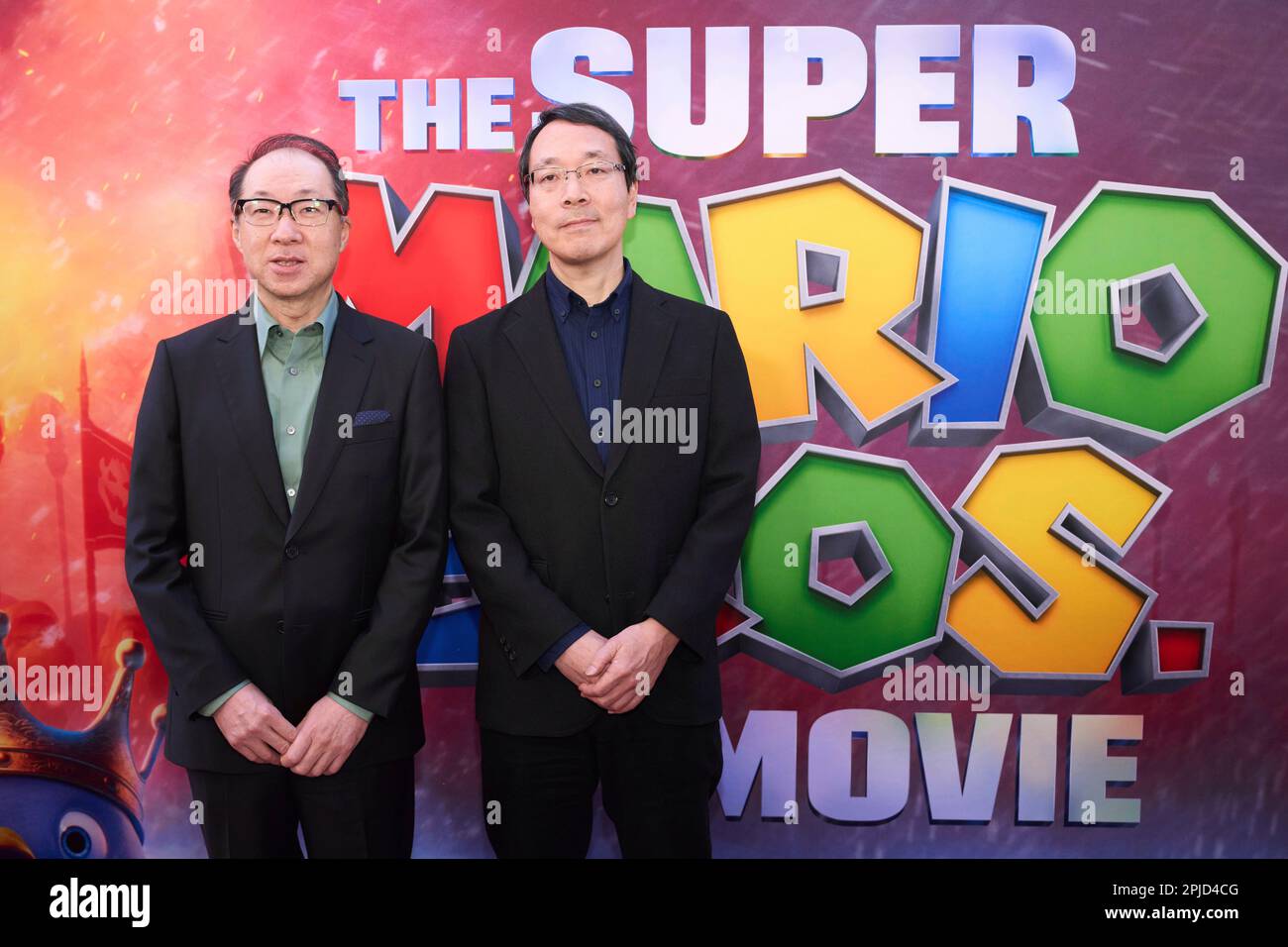 Takumi Kawagoe, left, and Kaji Kondo arrive at the premiere of "The ...