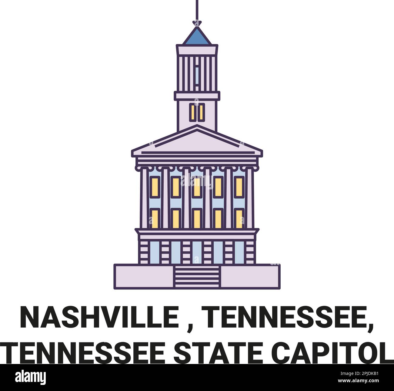 Alte innenstadt von nashville Stock-Vektorgrafiken kaufen - Alamy