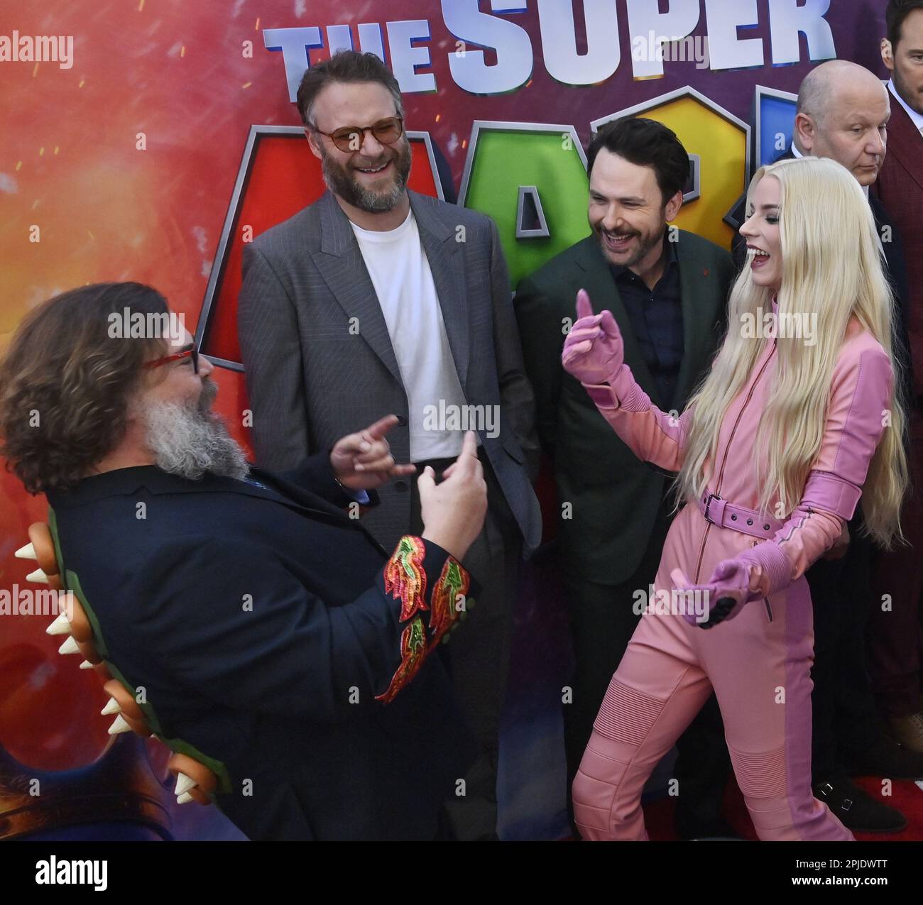 Los Angeles, Usa. 01. April 2023. Die Schauspieler Jack Black, Seth ...