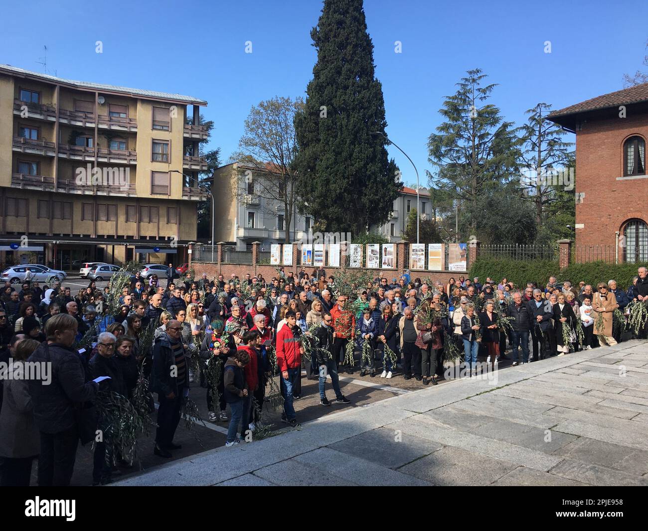 Varese, Italien. 02. April 2023. Castellanza VA, Italien Palmensonntag ...