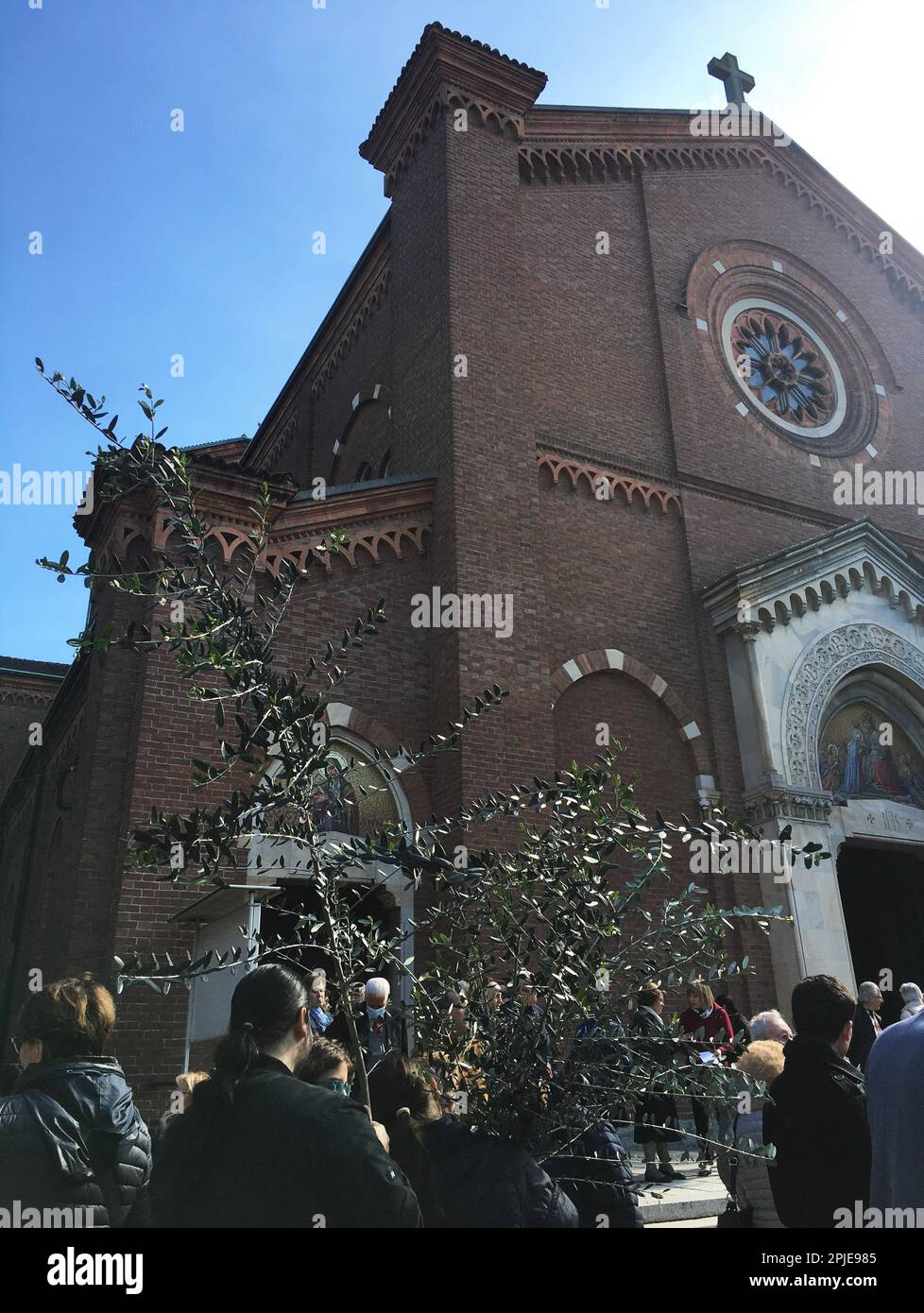 Varese, Italien. 02. April 2023. Castellanza VA, Italien Palmensonntag ...