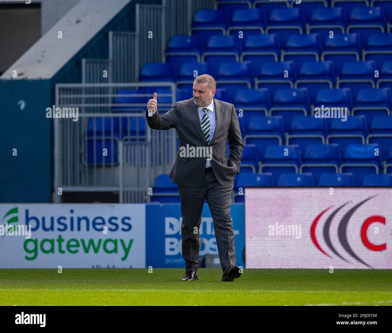 2. April 2023; Victoria Park, Dingwall, Schottland: Scottish ...