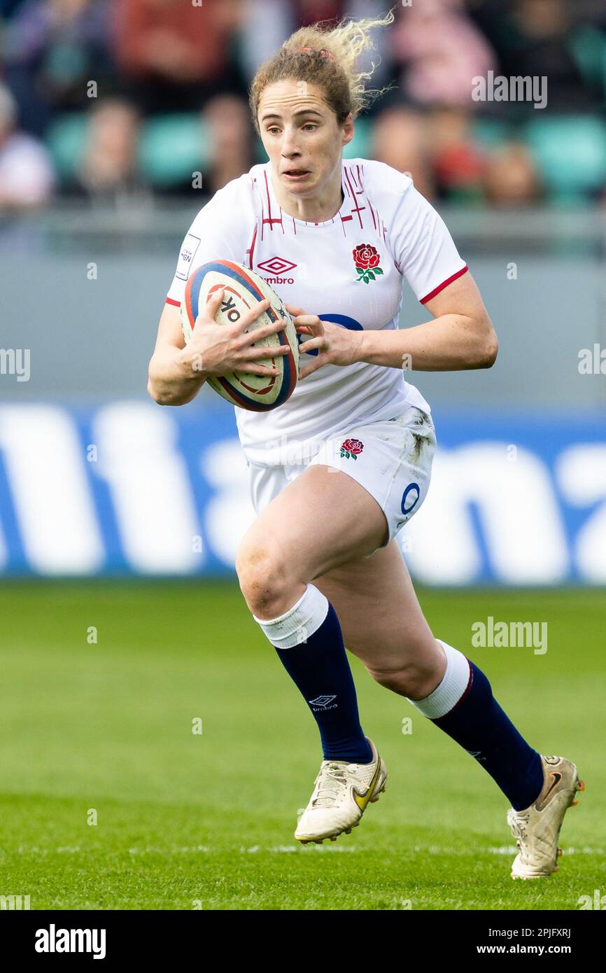 Abby Dow of England Women beim TikTok Women's Six Nations Match England ...