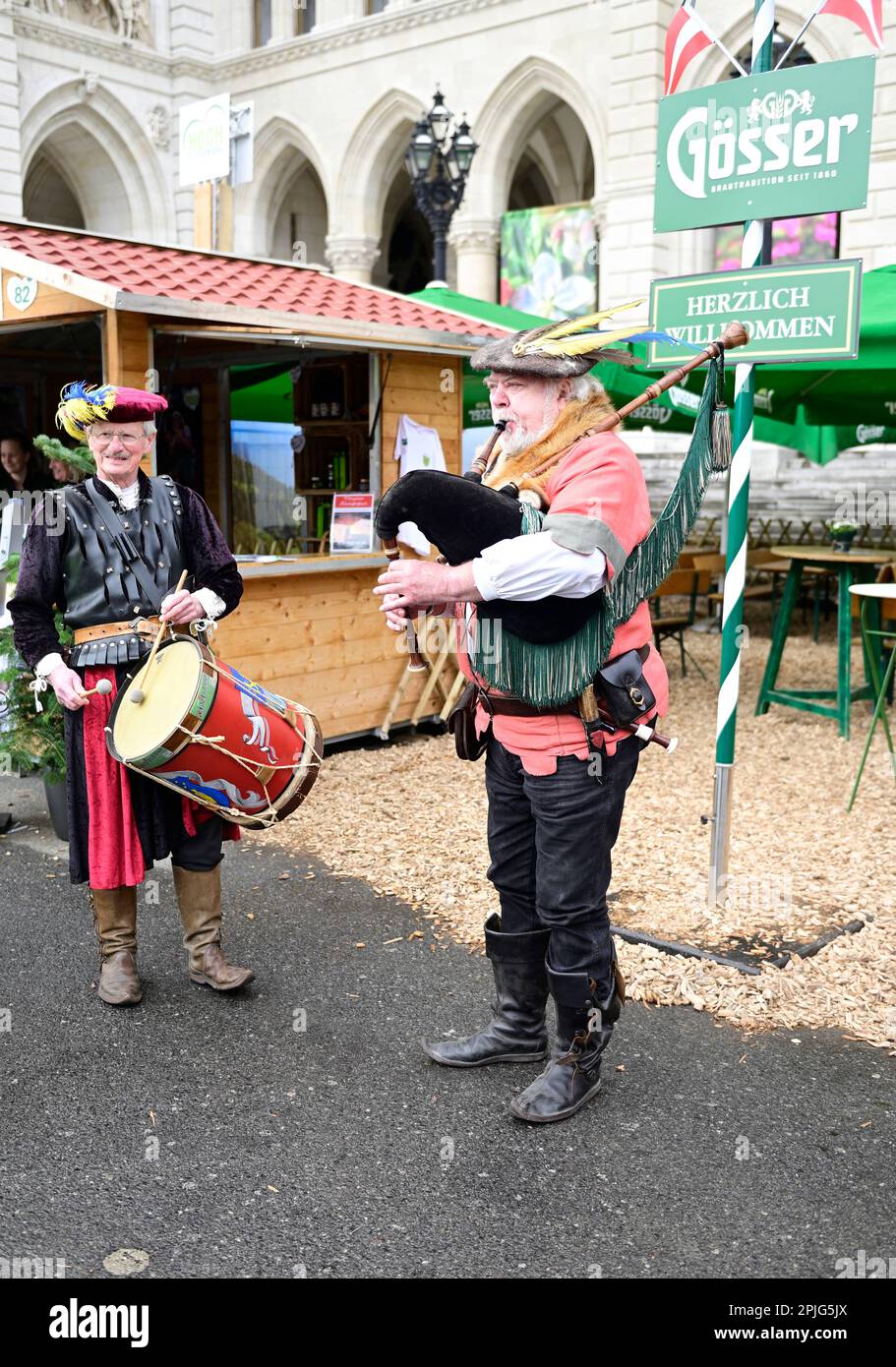 Wien, Österreich. 02. April 2023. Das steirische Dorf am Wiener ...
