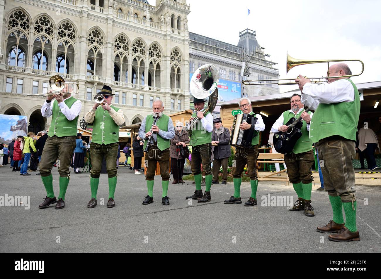 Wien, Österreich. 02. April 2023. Das steirische Dorf am Wiener ...