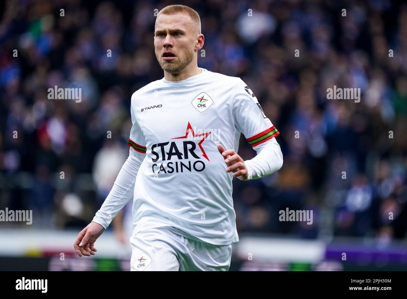 GENK, BELGIEN - APRIL 2: Jon Dagur Thorsteinsson von OH Leuven während ...