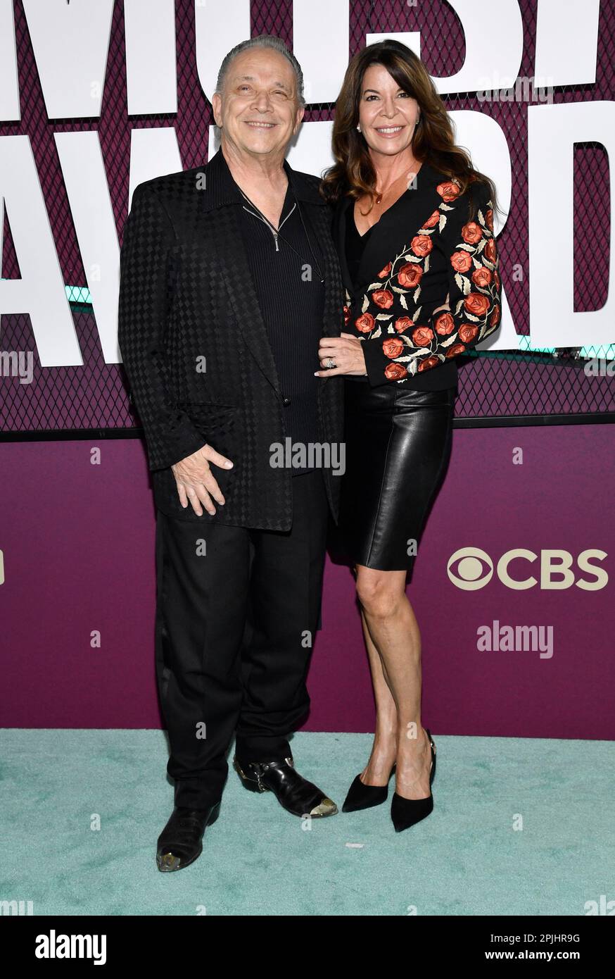 Jimmie Vaughan, left, and Robin Vaughan arrive at the CMT Music Awards ...