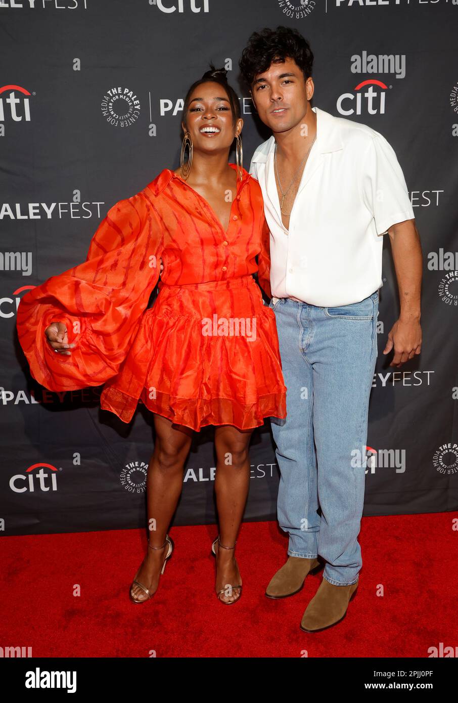 Hollywood, Ca. 2. April 2023. Alexis Floyd, Niko Terho. Beim PaleyFest ...