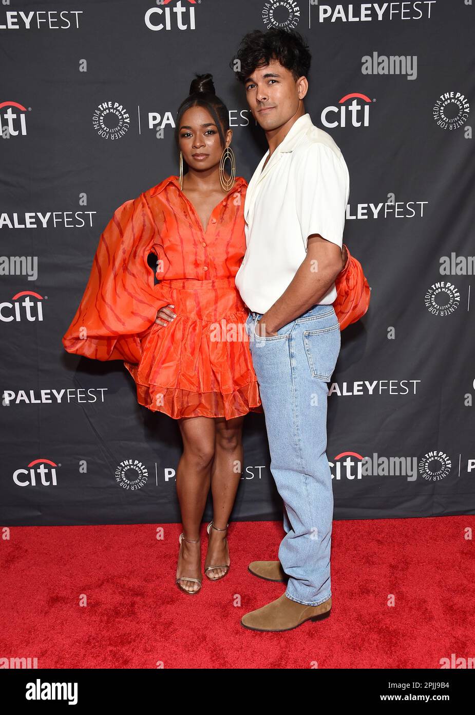 Alexis Floyd und Niko Terho kommen am 02. April 2023 zum PaleyFest 2023 ...
