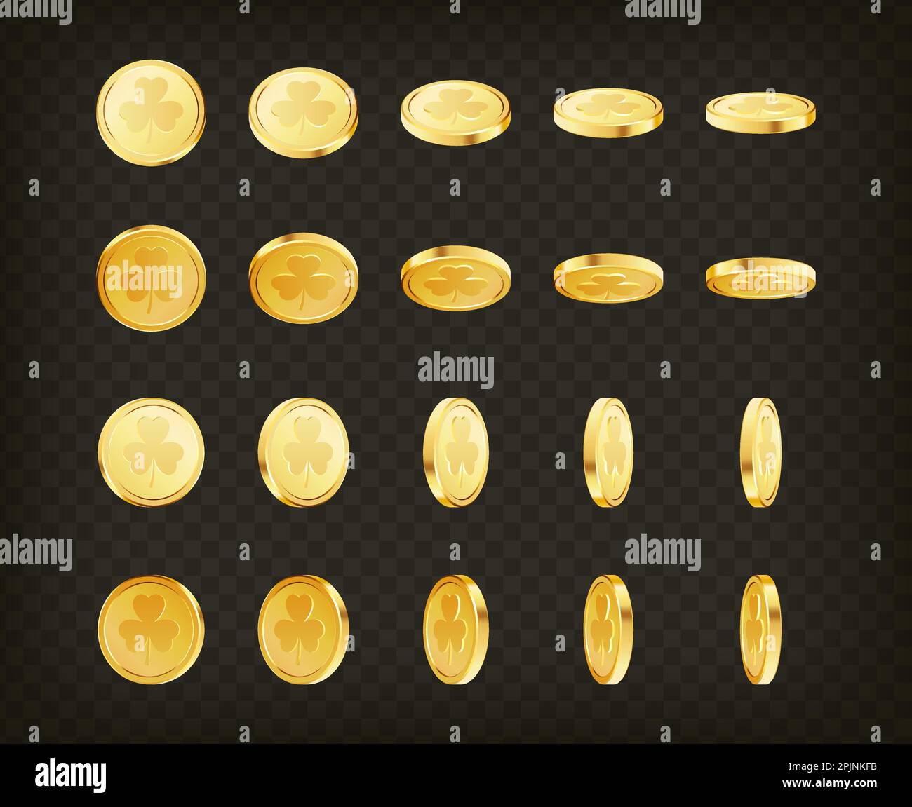 Kleeblatt drei blatt Stock-Vektorgrafiken kaufen - Alamy