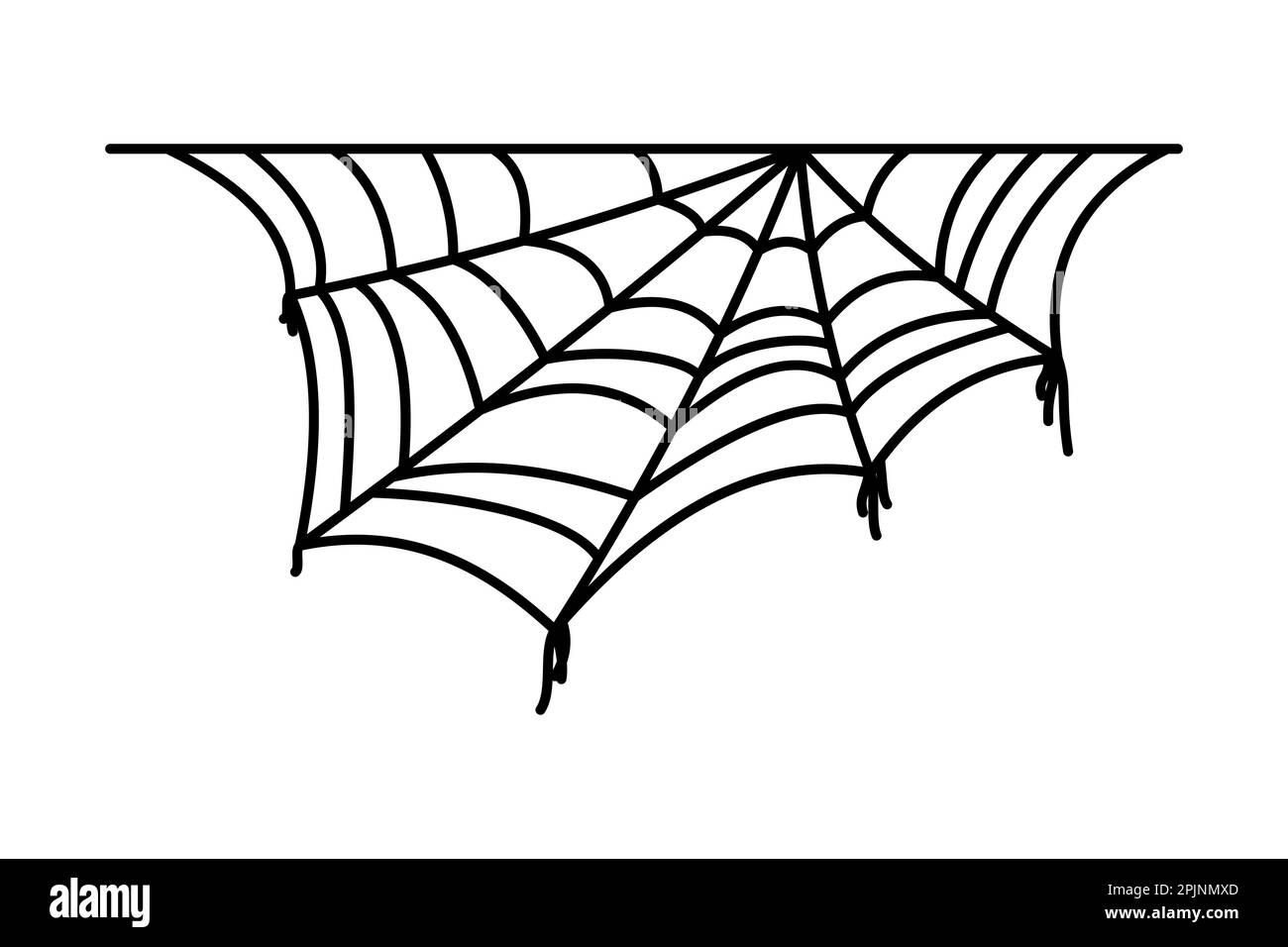 Spinnennetz-Symbole, realistisches Spinnennetz. Anwendbar als halloween ...