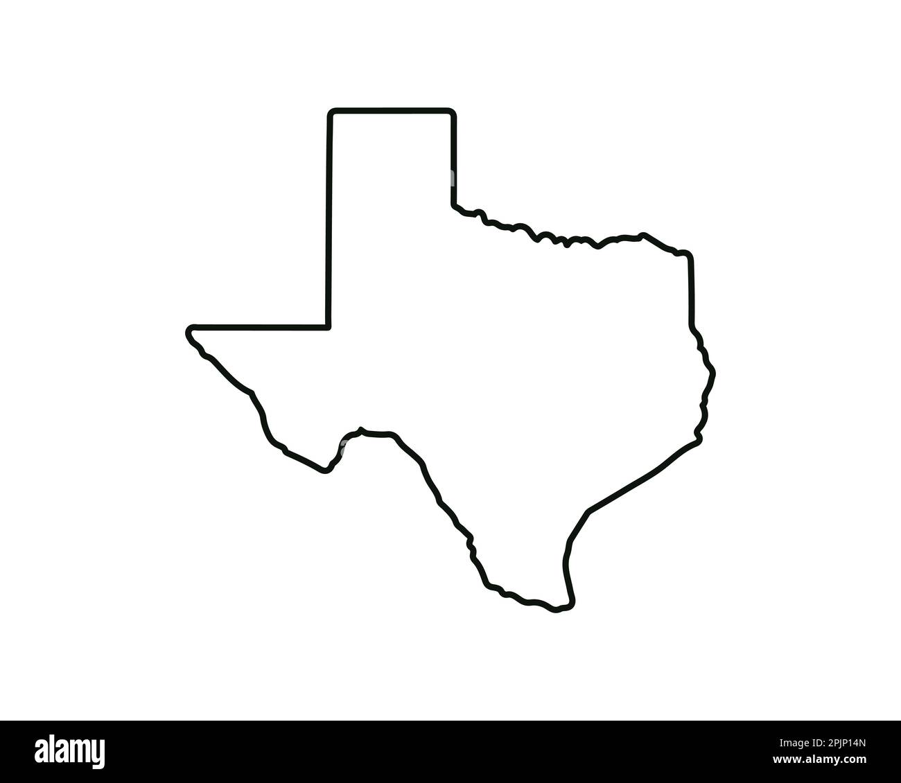 Karte des Bundesstaates Texas. KARTE des US-Bundesstaates. Texanisches ...