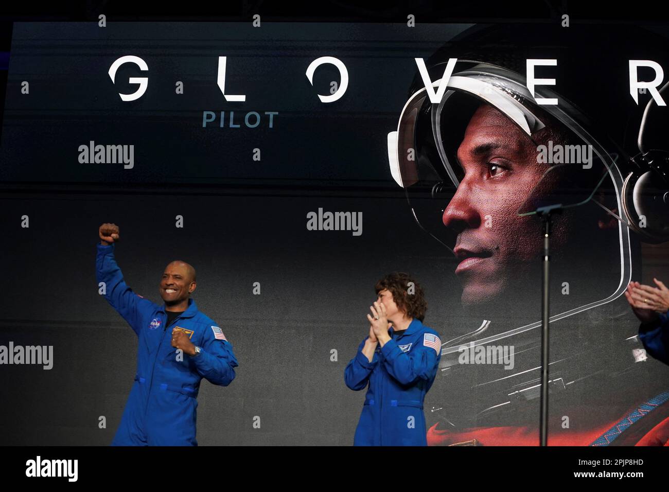 Die Astronauten Victor Glover und Christina Koch, Crewmitglieder der ...