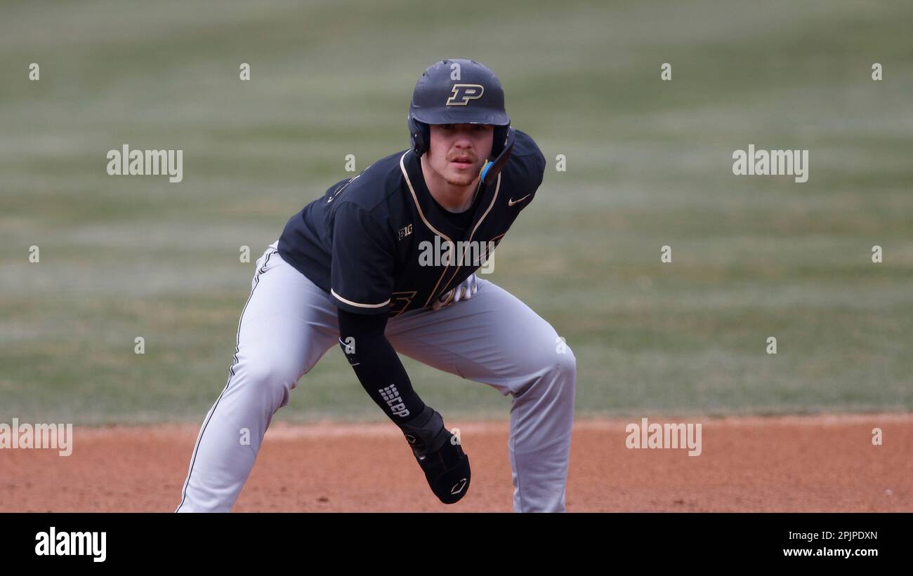 Purdue's Connor Caskenette plays during an NCAA baseball game on Sunday ...