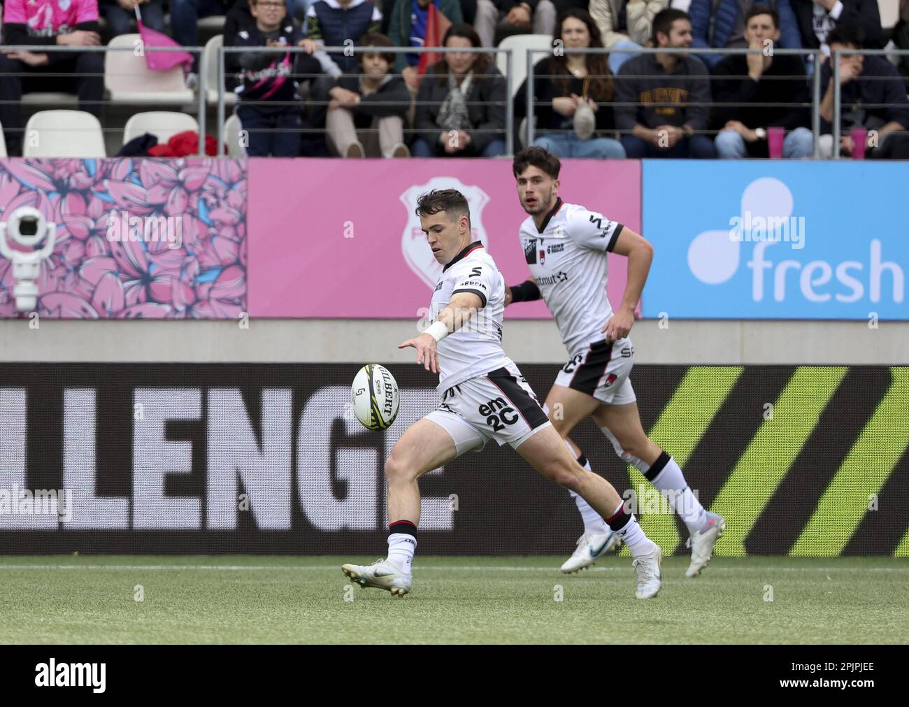 Fletcher Smith aus Lyon anlässlich des EPCR Challenge Cup, Runde 16 ...