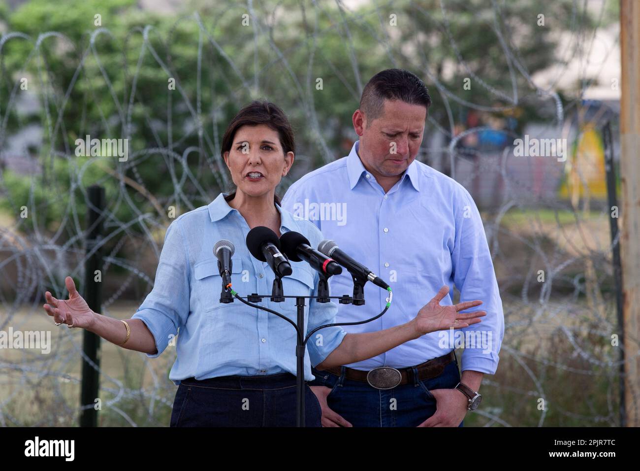 2024 republikanischer Präsidentschaftskandidat und ehemaliger US ...